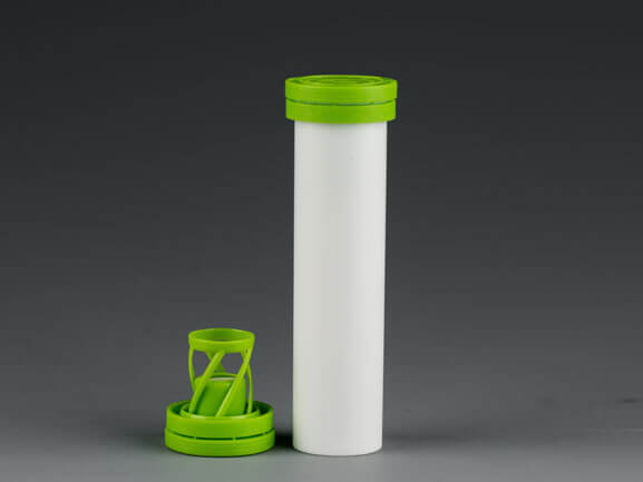 Fizz tablet tube with desiccant cap_Xinfuda